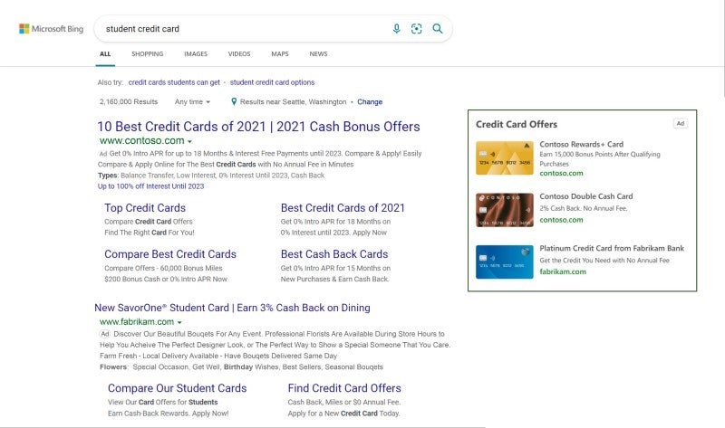 Credit card ads: Showcase your offerings | Microsoft Advertising