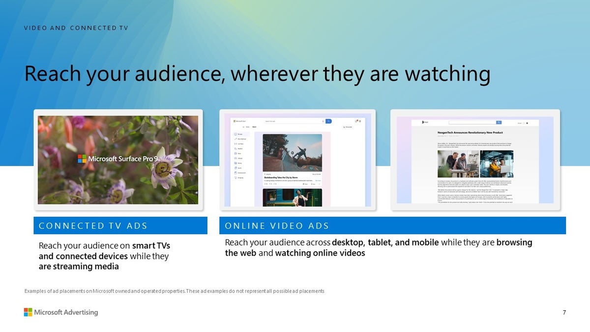 Video and CTV ads on the Microsoft Platform | Microsoft Advertising