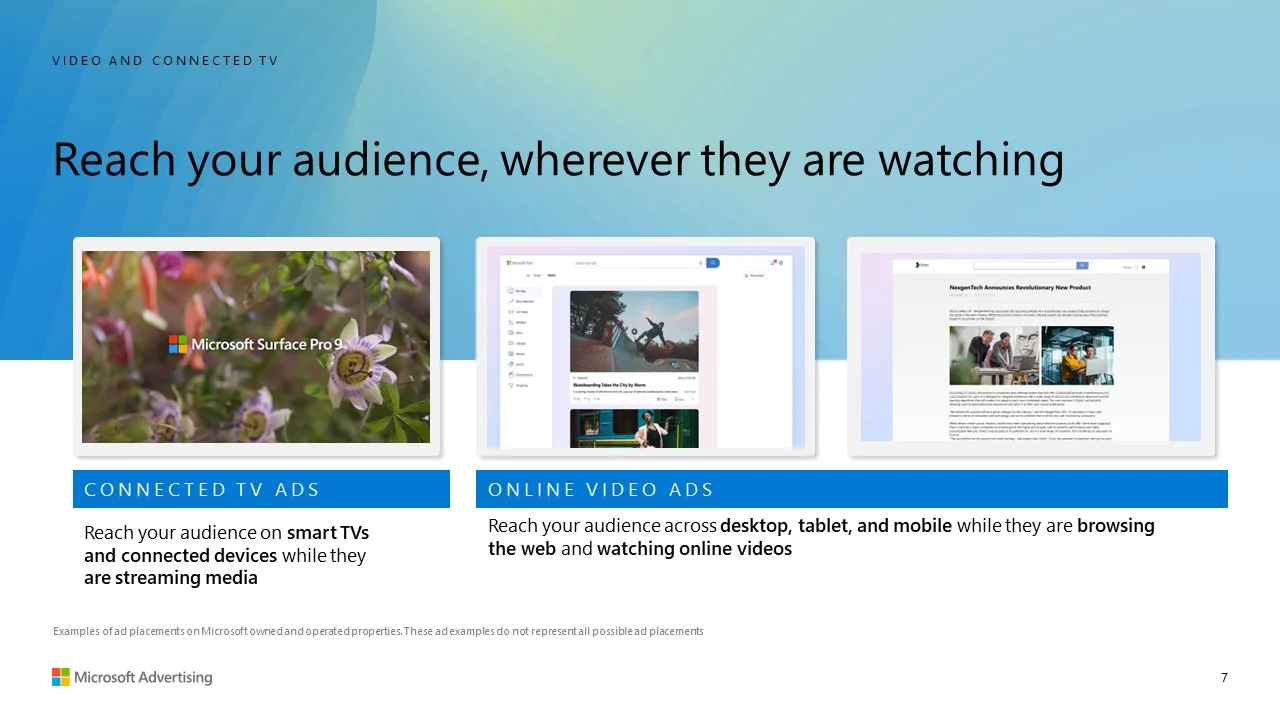 Video and CTV ads on the Microsoft Platform | Microsoft Advertising