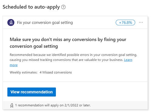 Optimize campaigns with auto-apply recommendations | Microsoft Advertising